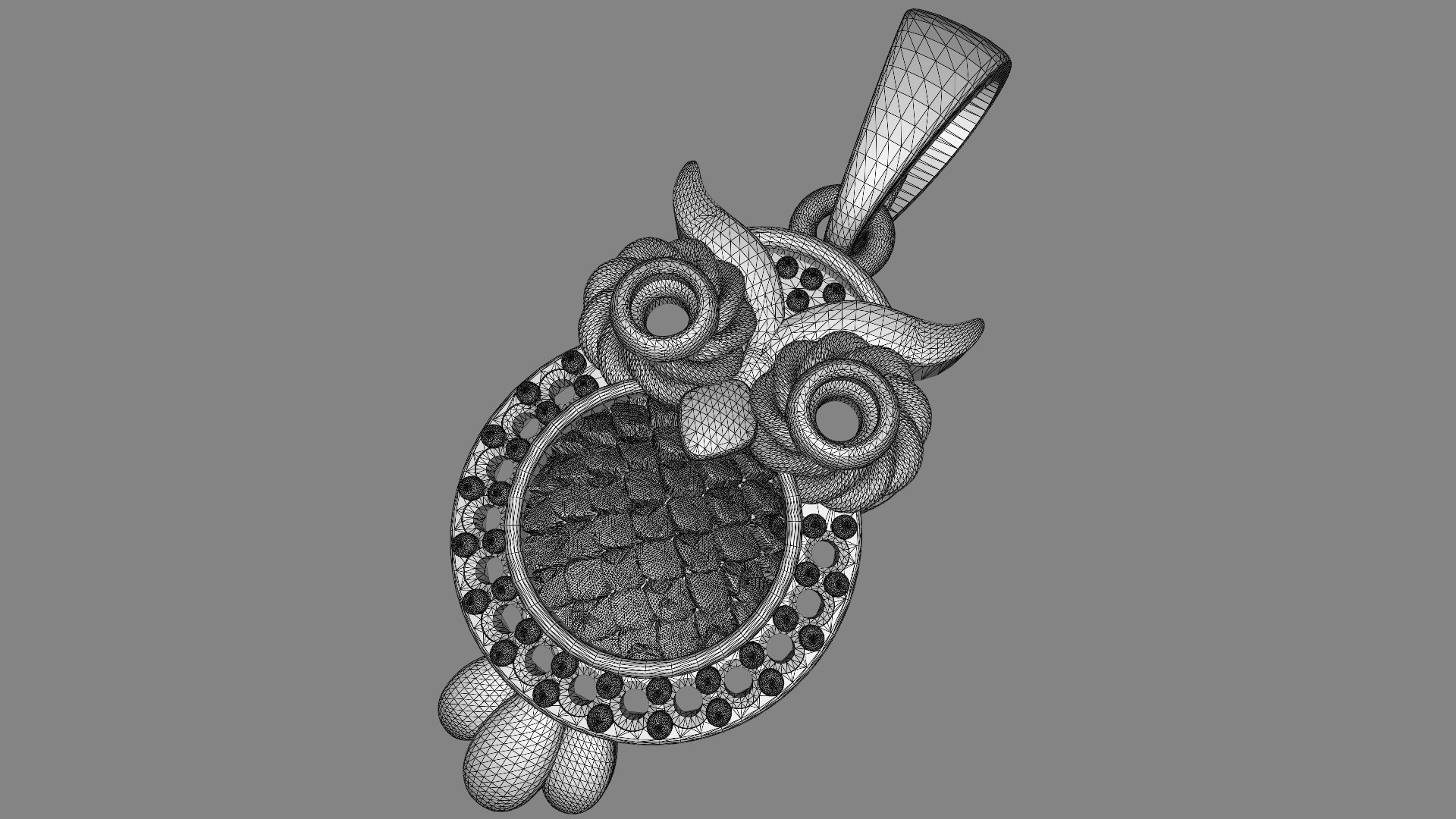 3dm Stl Owl Necklace Printable Jewelry 3D Model - TurboSquid 2084820