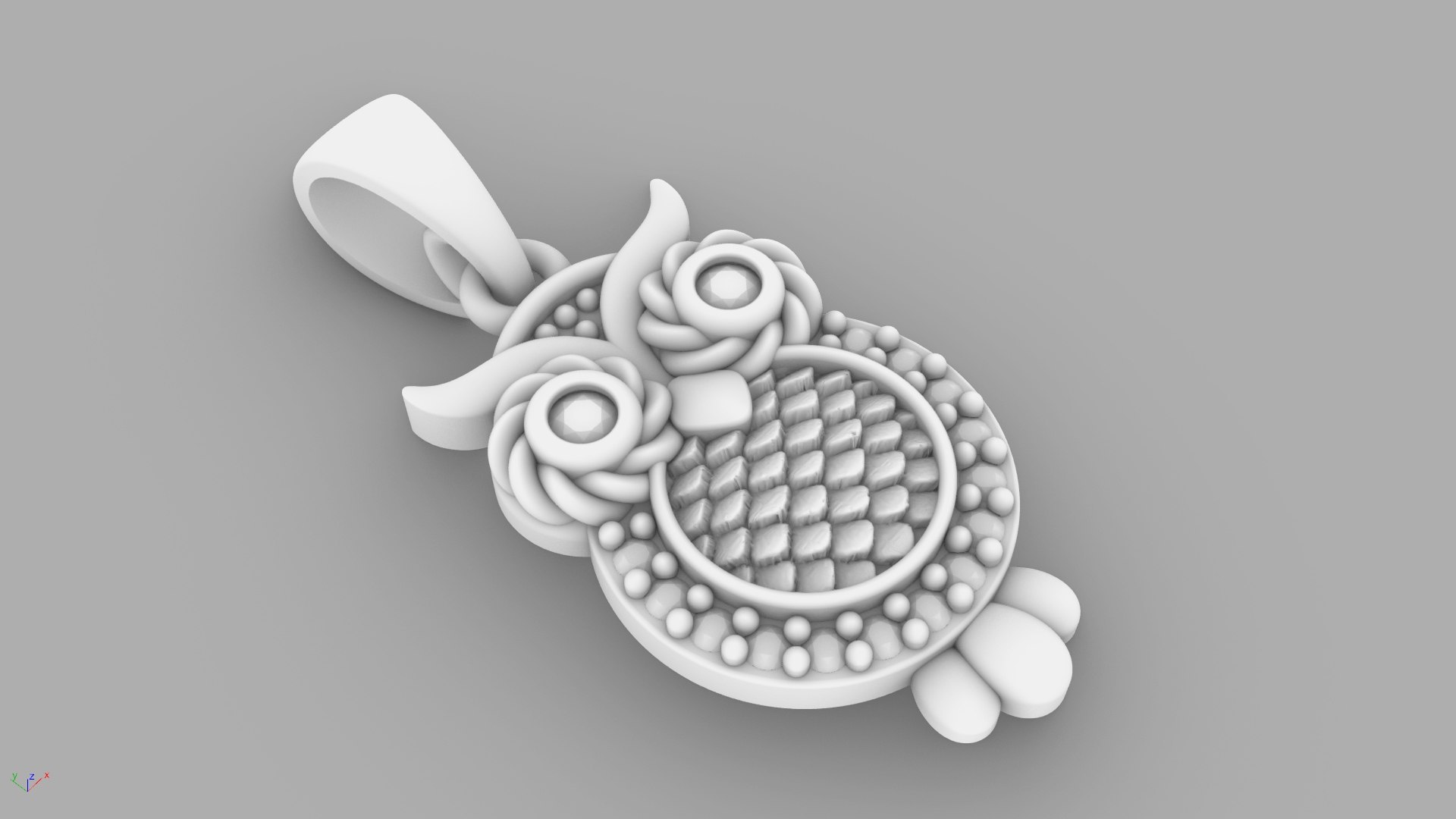 3dm Stl Owl Necklace Printable Jewelry 3D Model - TurboSquid 2084820