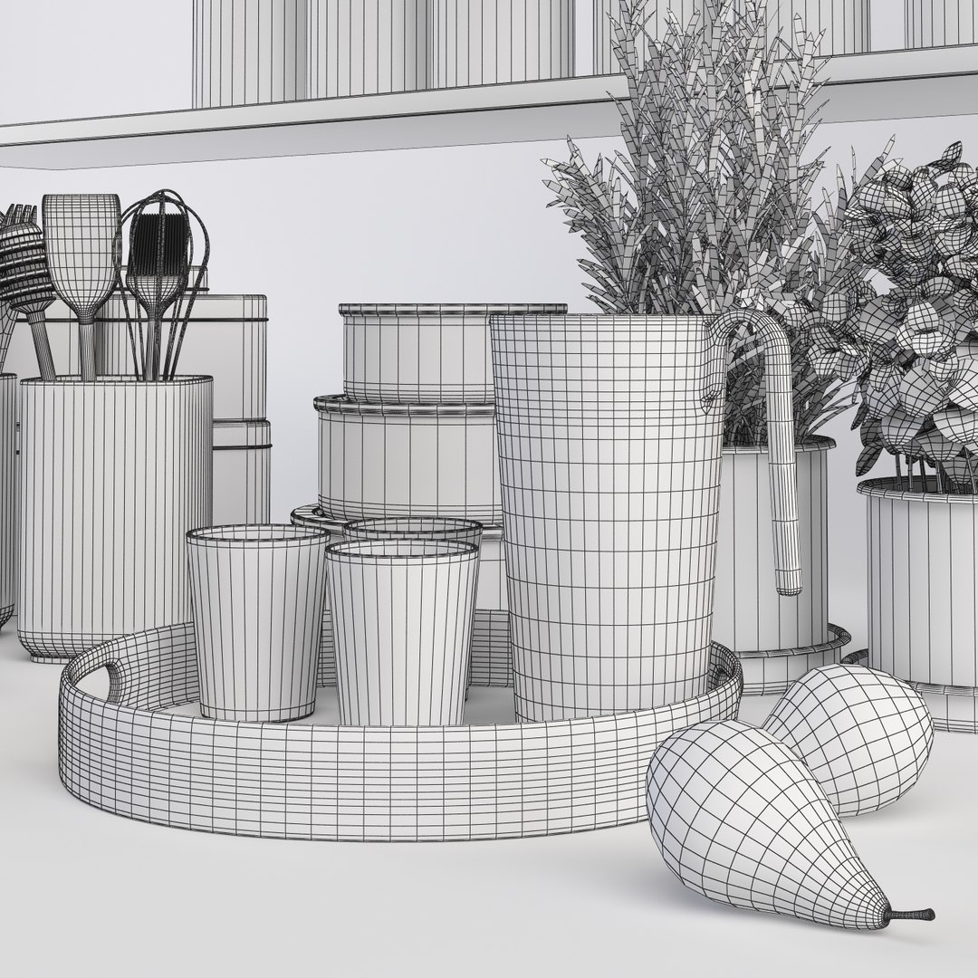 Set Orla Kiely 3d Model