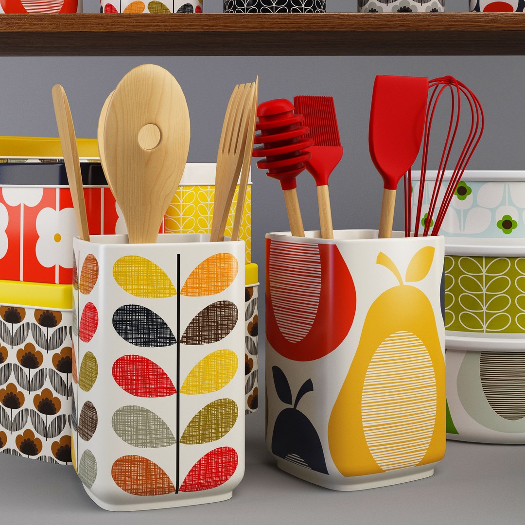 Set Orla Kiely 3d Model