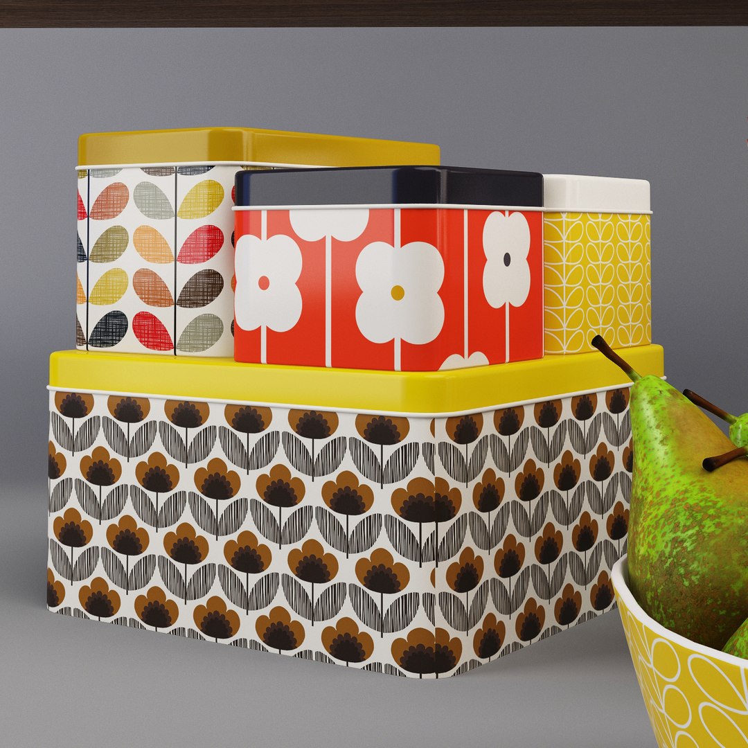 Set Orla Kiely 3d Model