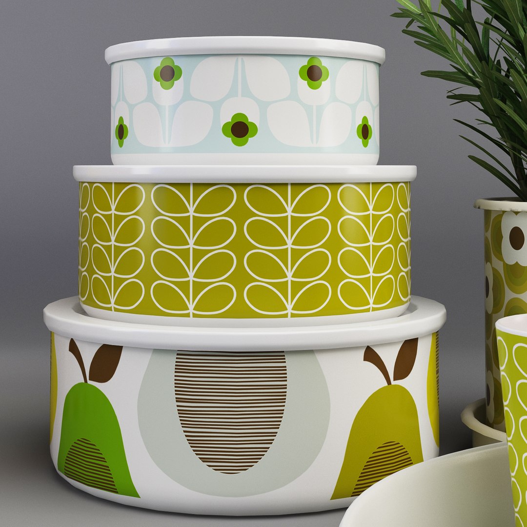 Set Orla Kiely 3d Model