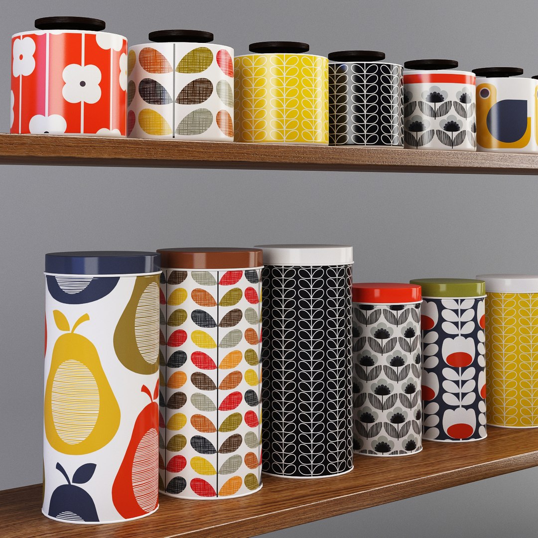 Set Orla Kiely 3d Model
