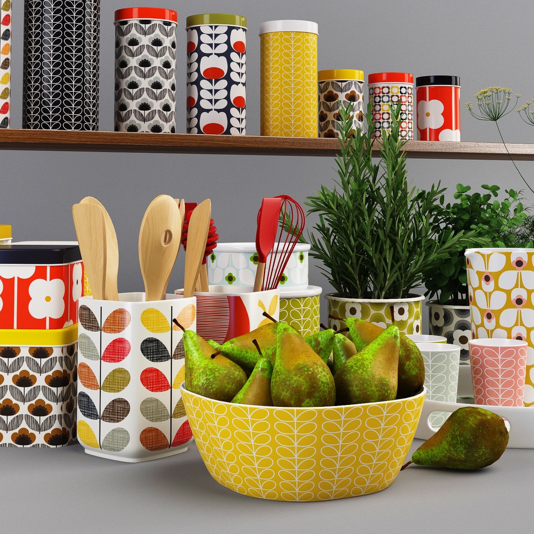 Set Orla Kiely 3d Model