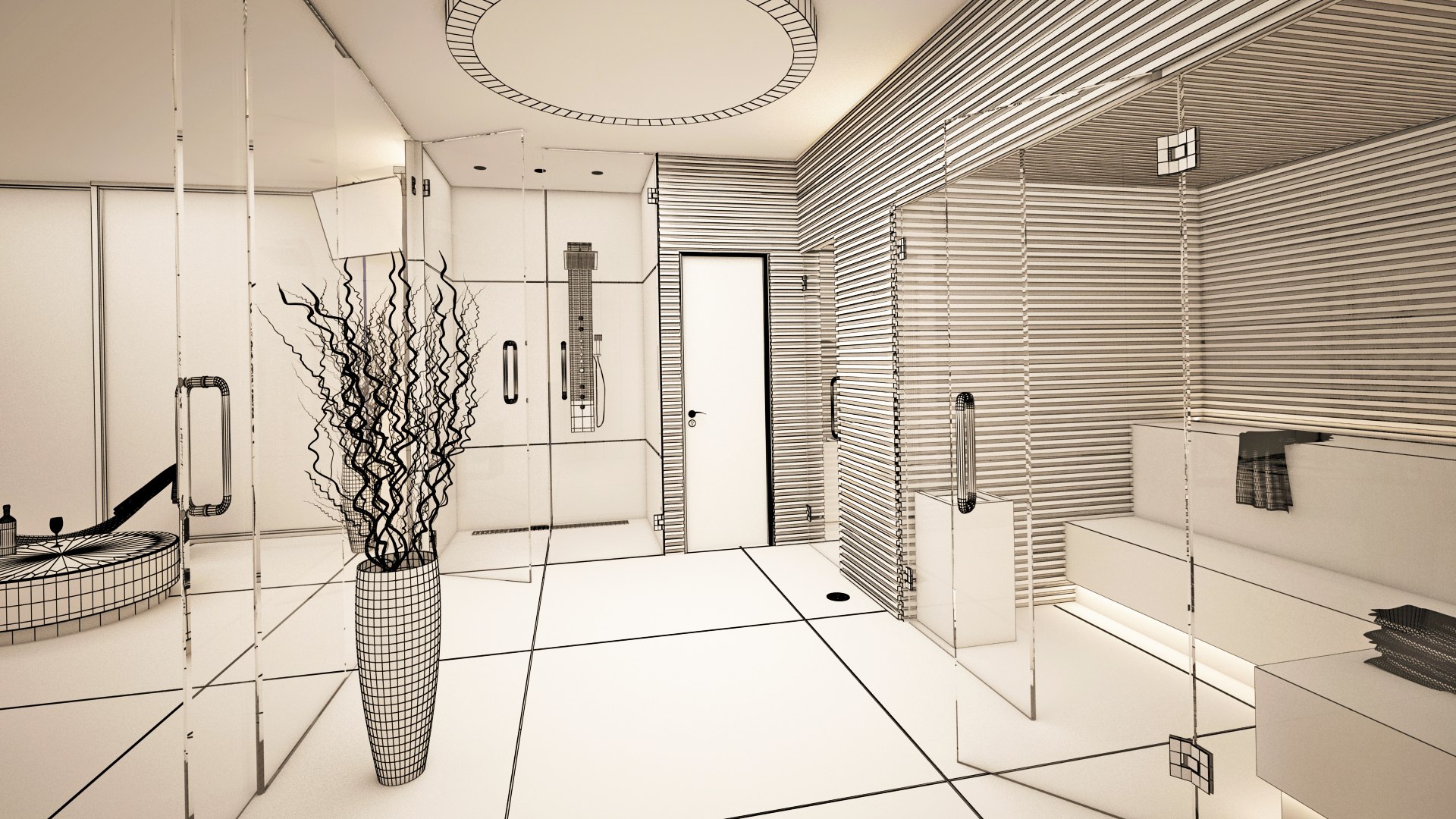 3d Wellness Interior Model