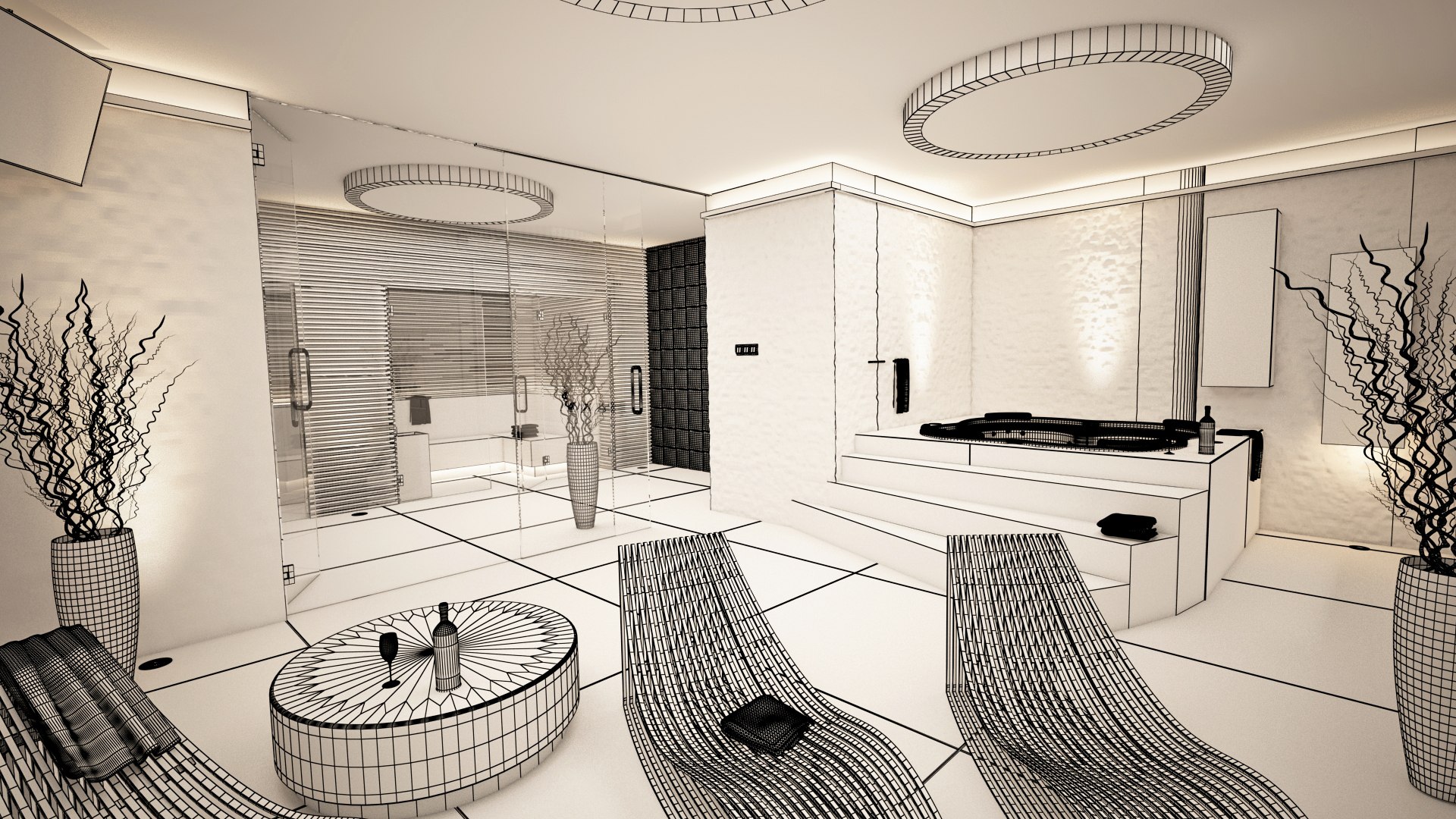 3d Wellness Interior Model