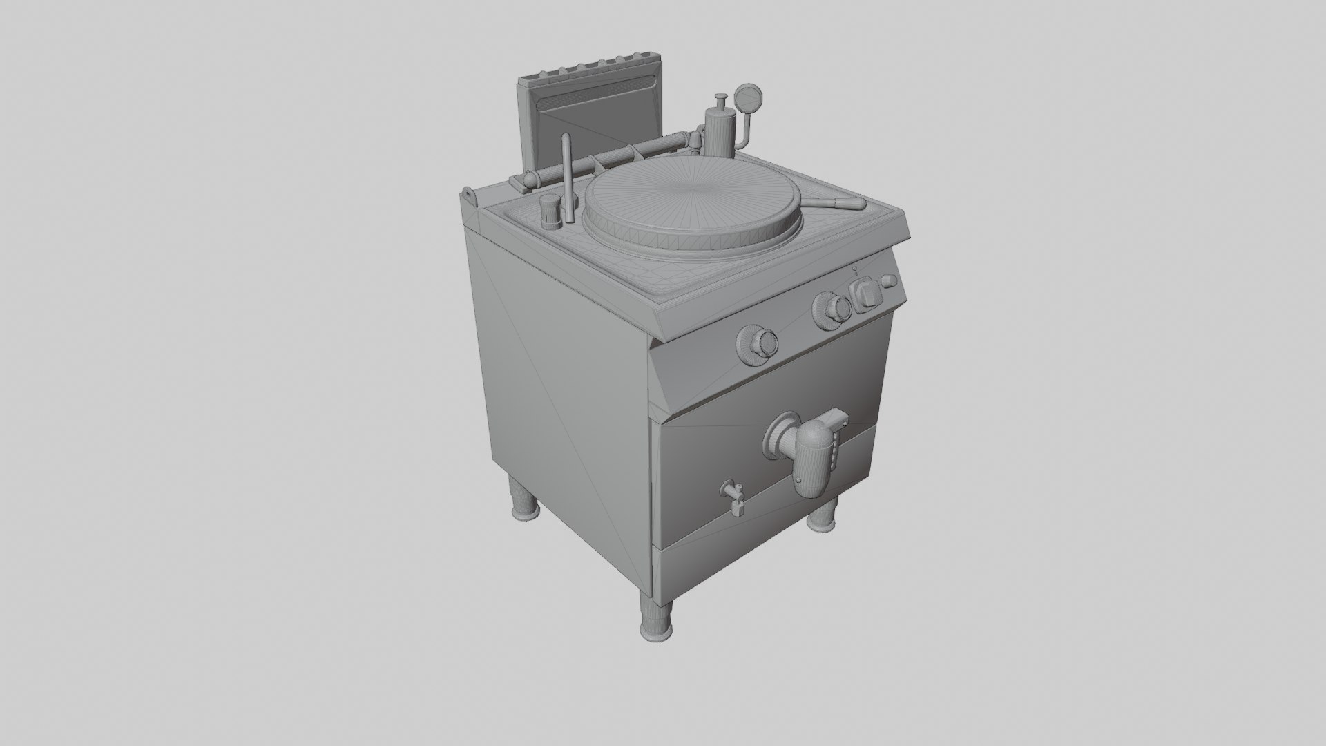 3D Model Commercial Gas Boiling Pan - TurboSquid 2047879