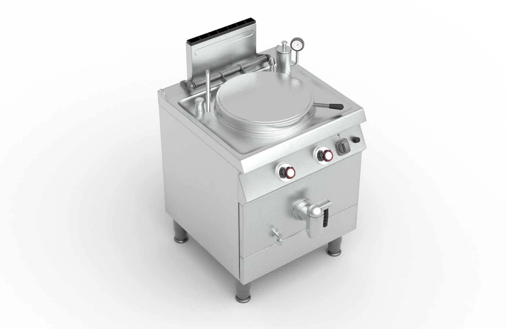 3D Model Commercial Gas Boiling Pan - TurboSquid 2047879
