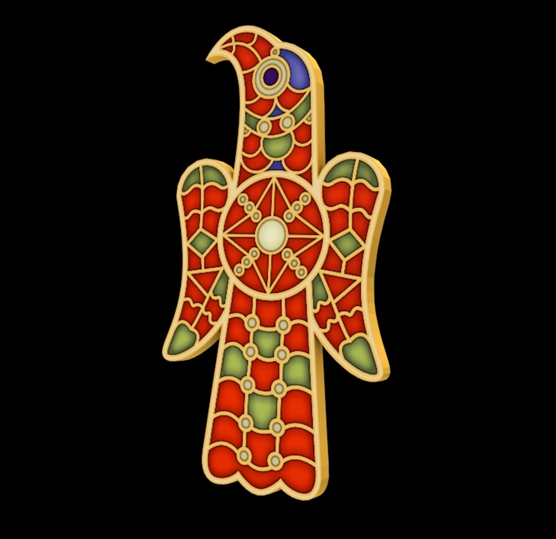 Visigothic eagle broche model - TurboSquid 1634911