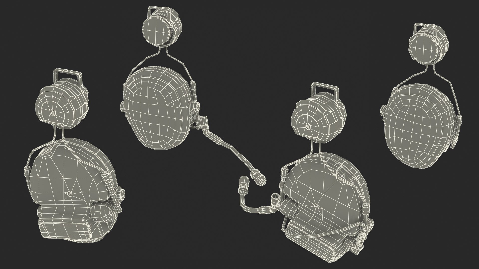 Headset Tactical Helmet Military 3D Model - TurboSquid 1493311