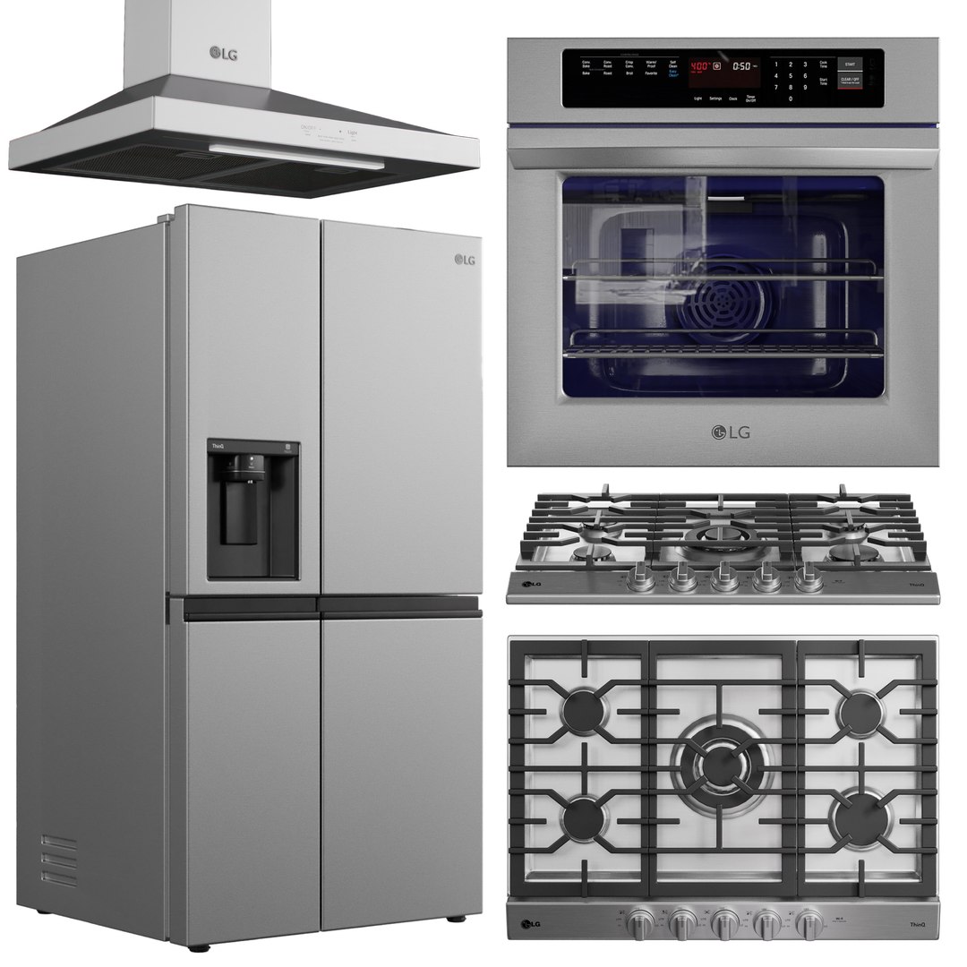 3D LG Kitchen Appliances - TurboSquid 2060508