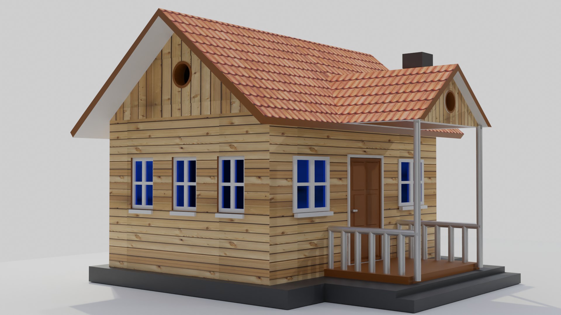 Lowpoly House 3D - TurboSquid 2099603