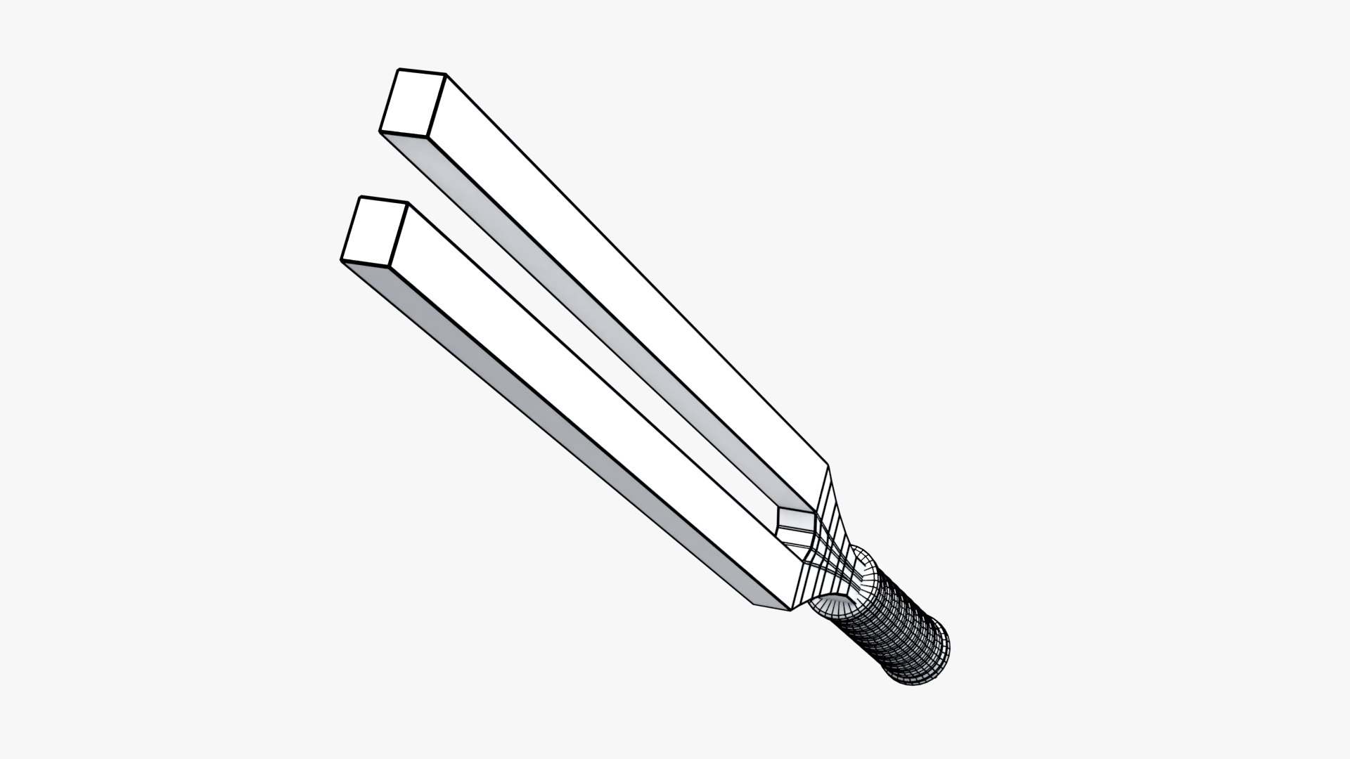 3D Tuning Fork - TurboSquid 1737128