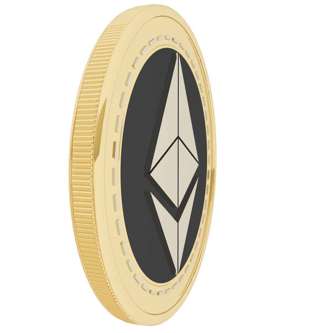 Ethereum Gold Cryptocurrency Gold Coin 3D - TurboSquid 1856006