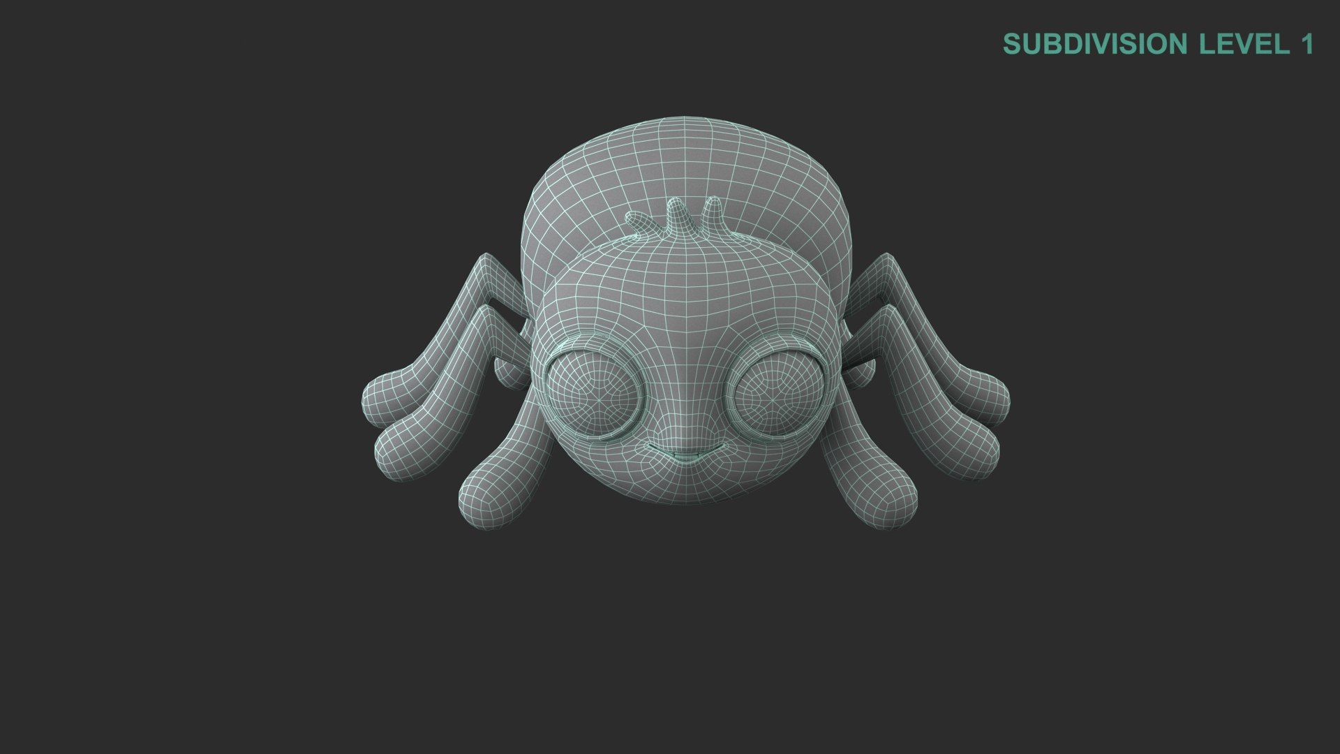 Cartoon Spider Character 3D Model - TurboSquid 2070223
