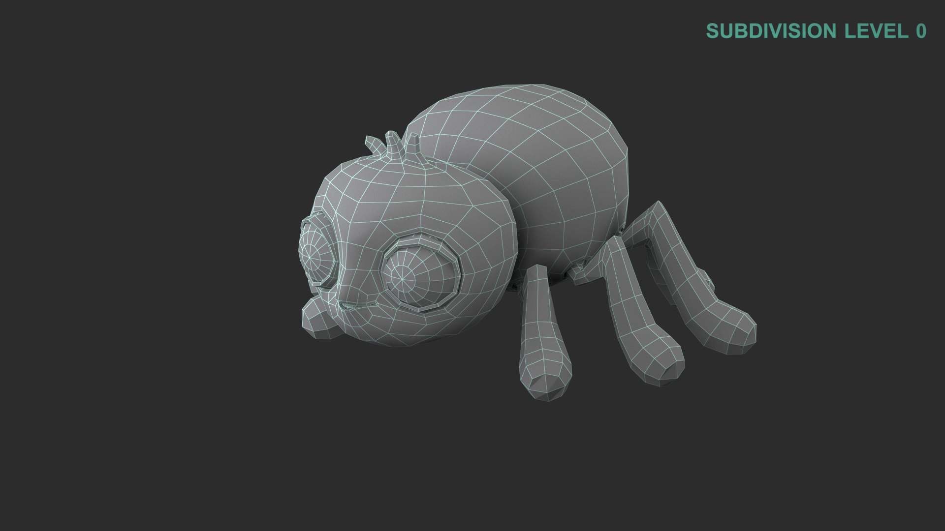 Cartoon Spider Character 3D Model - TurboSquid 2070223