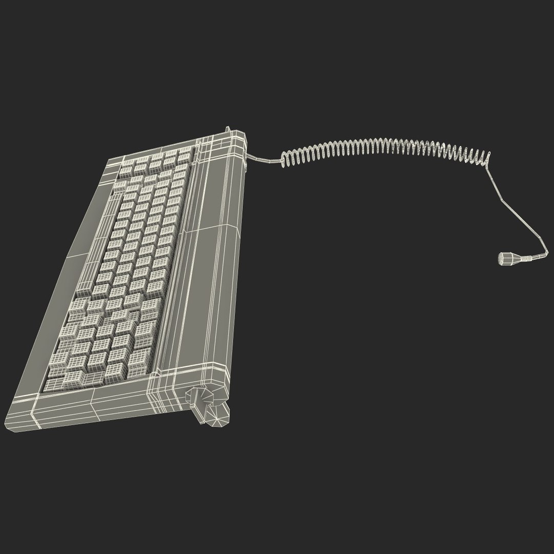 3d old ibm keyboard