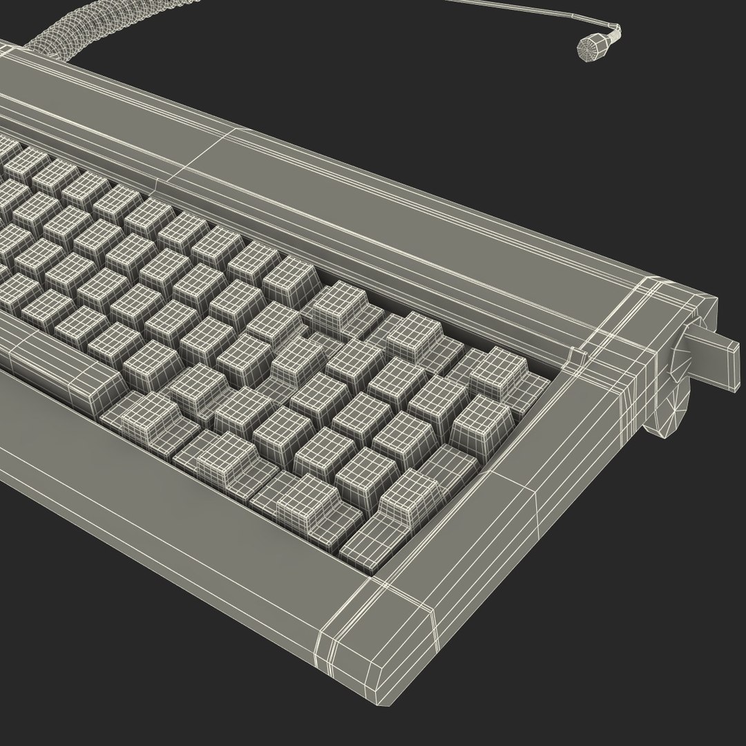 3d old ibm keyboard