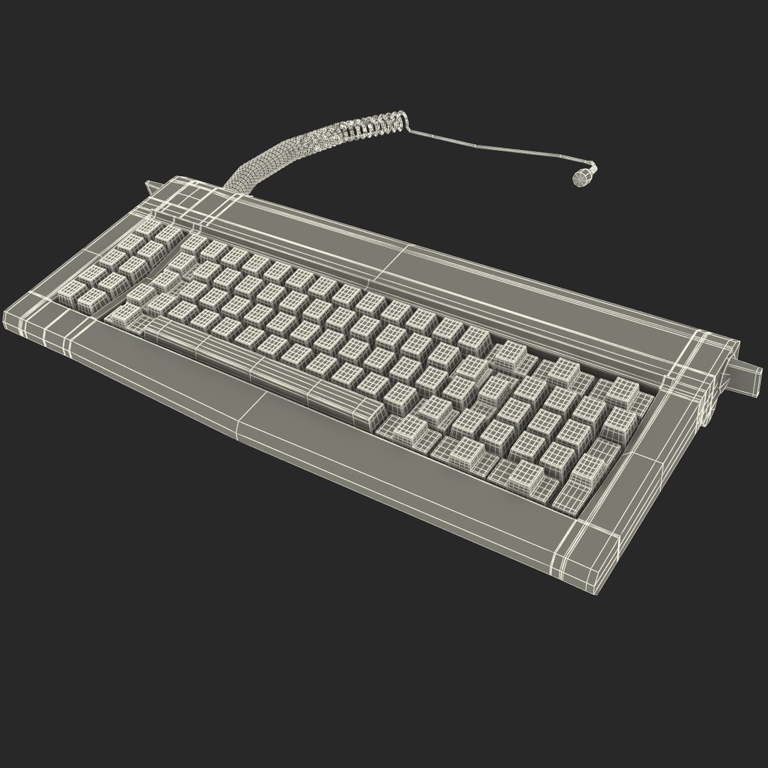 3d old ibm keyboard
