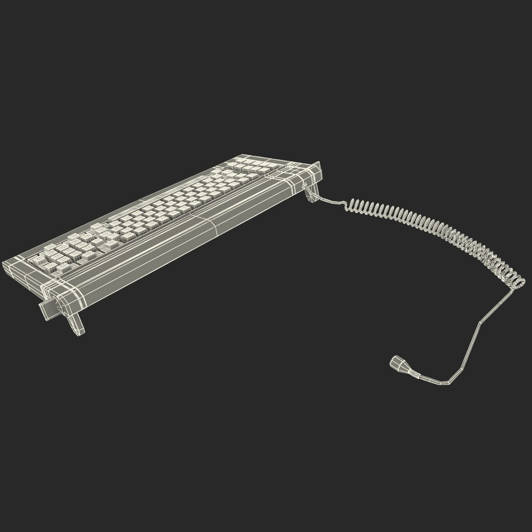 3d old ibm keyboard