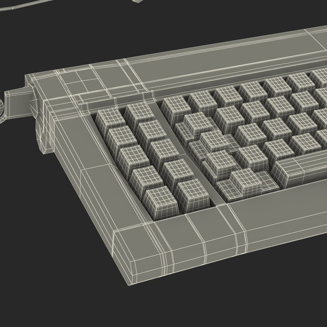 3d old ibm keyboard