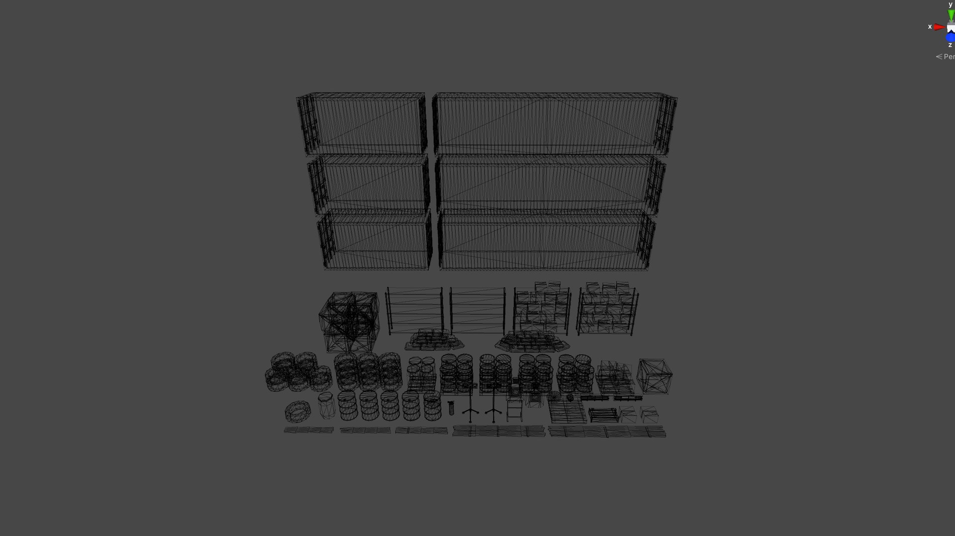 3D Low Poly FPS Map Vol4 Shooter Warehouse Deathmatch Map For Unity ...