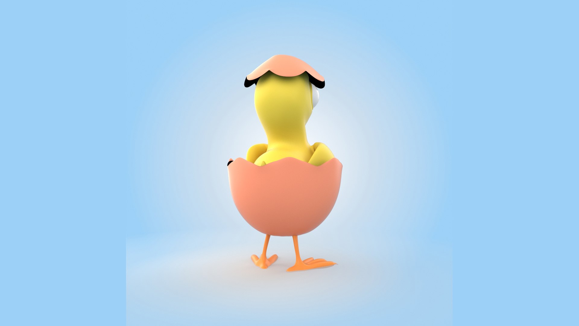 3D Chick With Egg model - TurboSquid 2114695