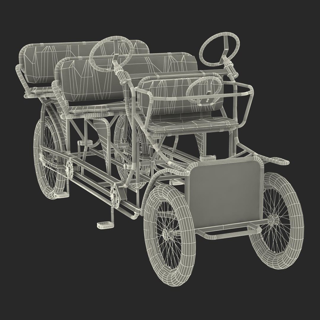 Bicycle Rickshaw 3d C4d