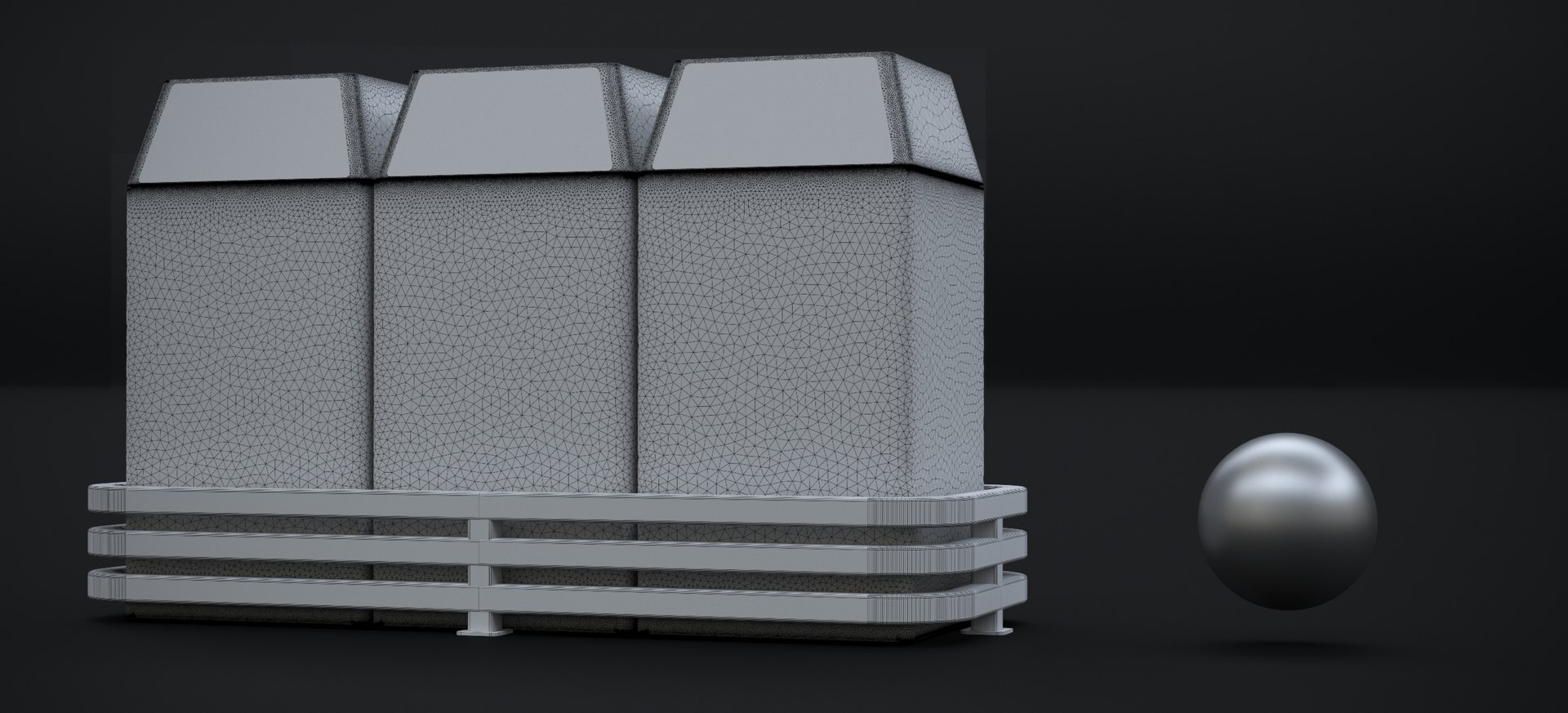 EUROSTATION TRASH SYSTEM 2023 3D - TurboSquid 2175775