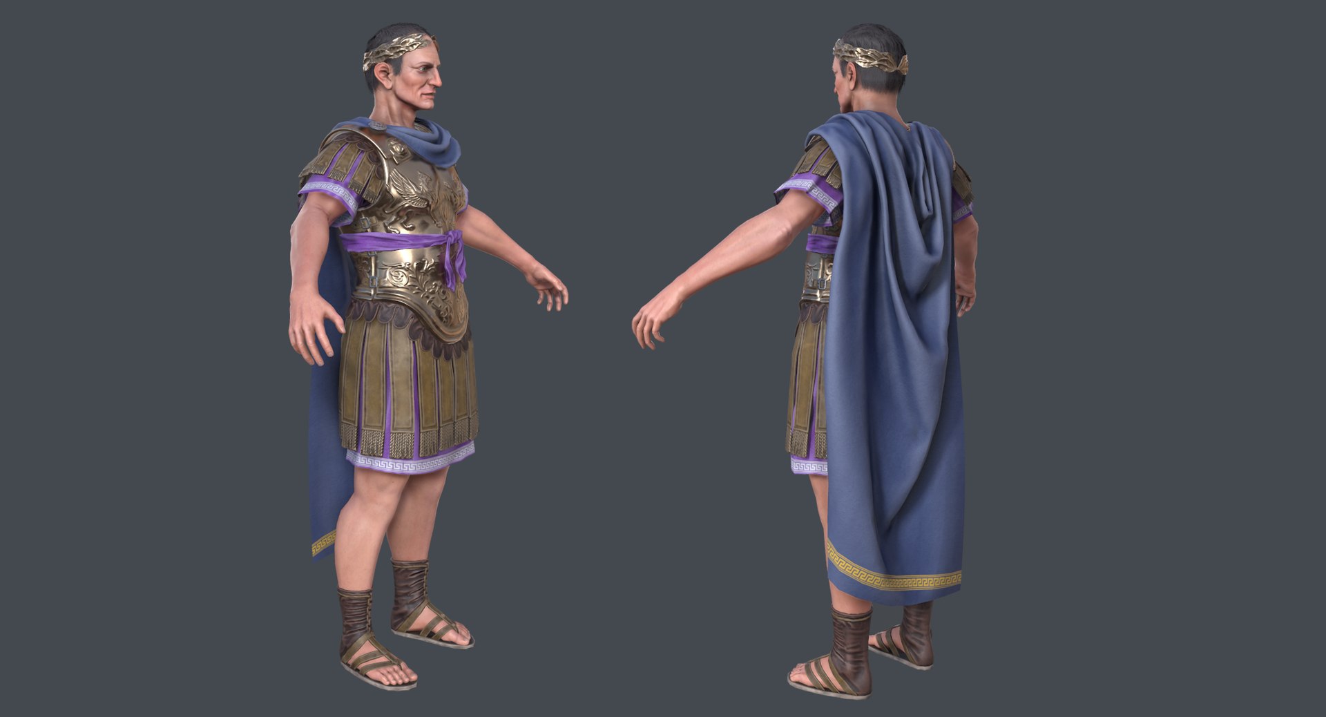 Historical Gaius Julius Caesar 3d Model