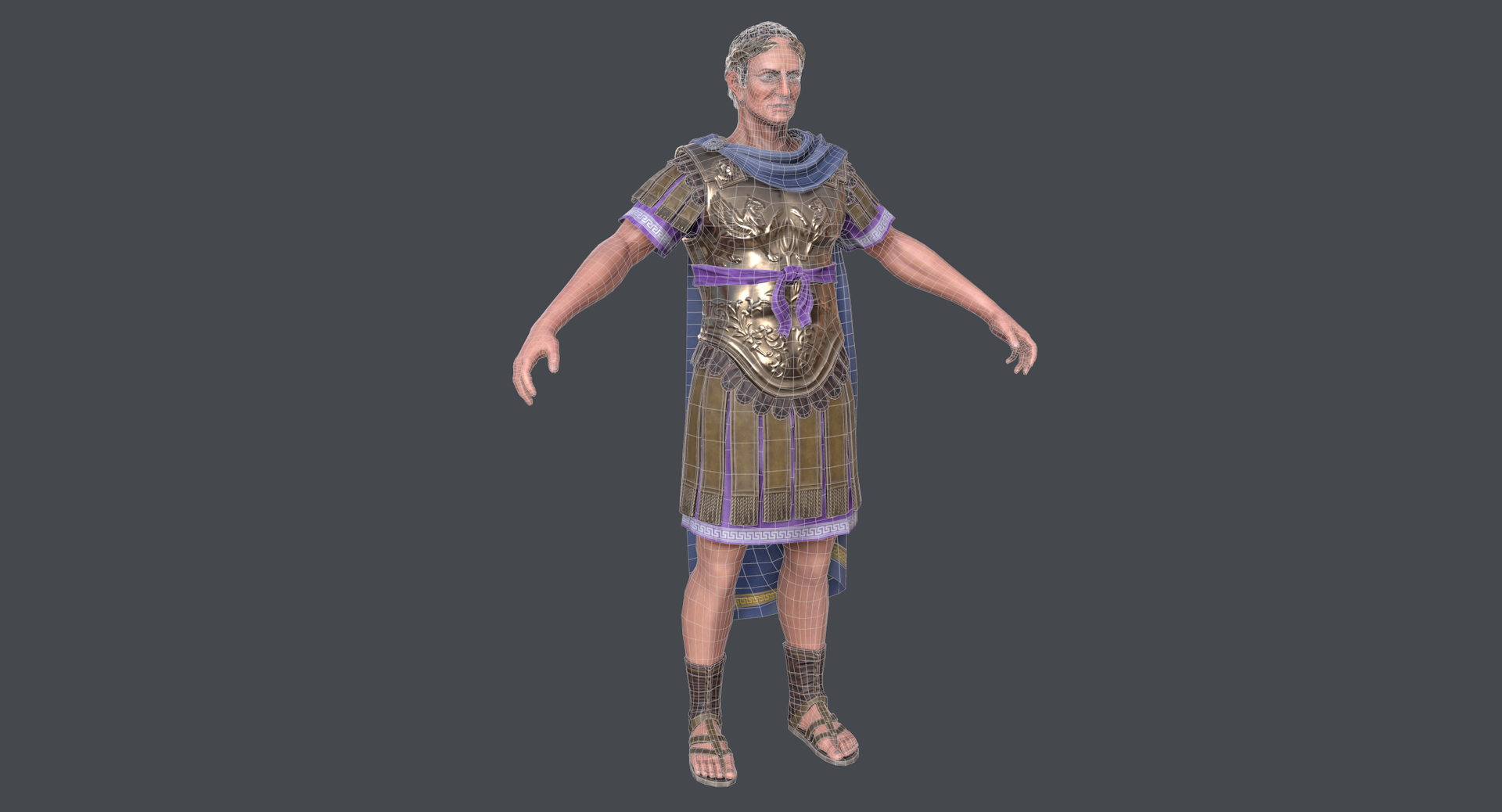 Historical Gaius Julius Caesar 3d Model