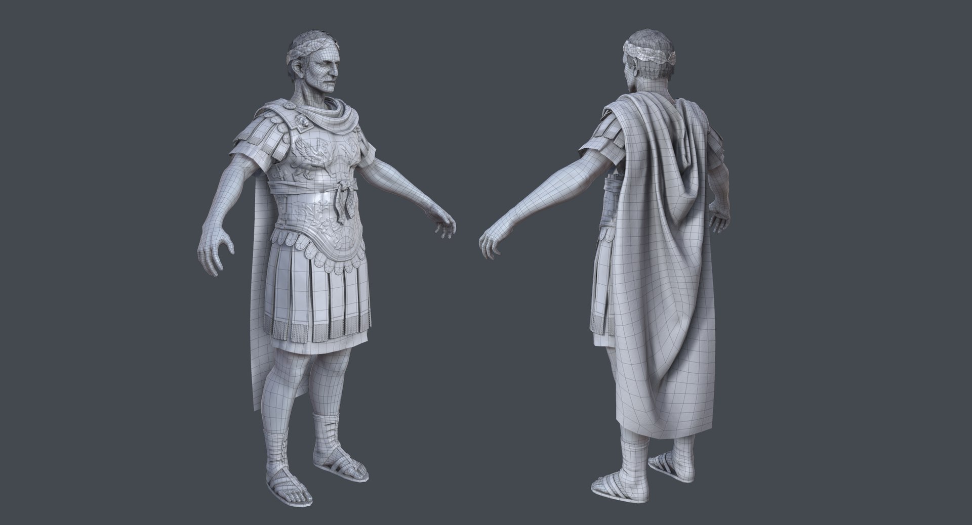 Historical Gaius Julius Caesar 3d Model