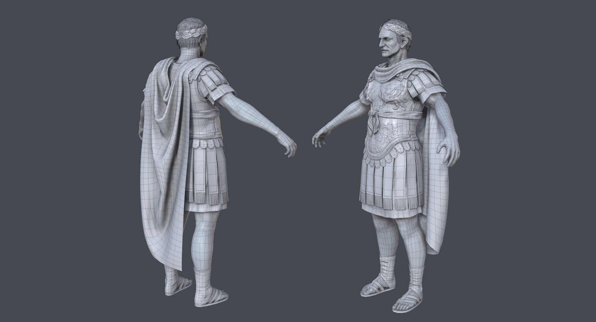 Historical Gaius Julius Caesar 3d Model