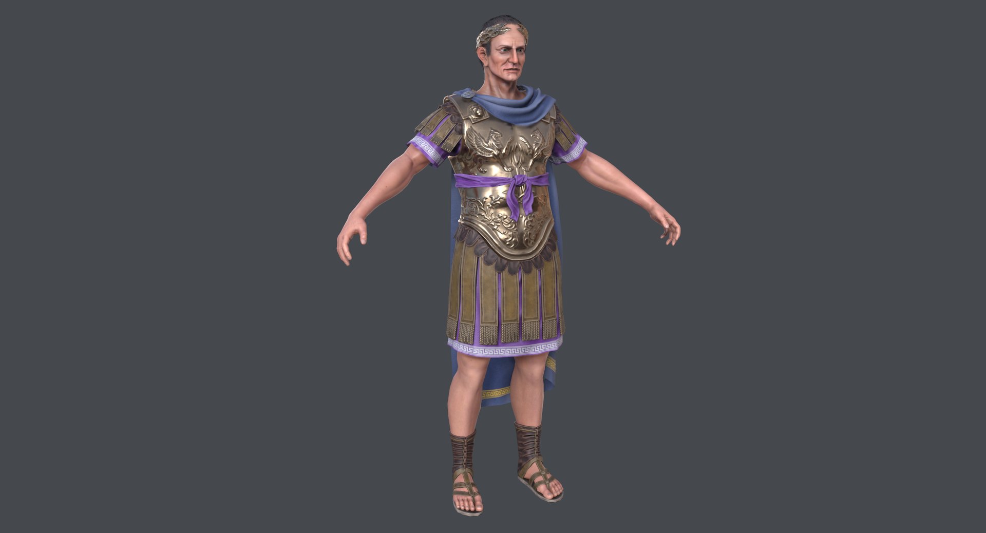 Historical Gaius Julius Caesar 3d Model
