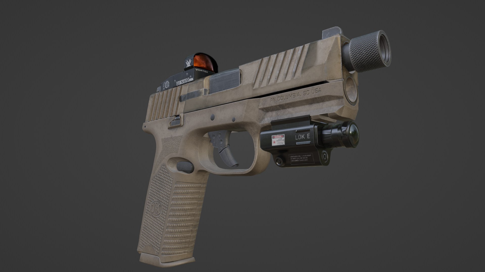 modelo 3d Pistol FN 509 - TurboSquid 2064194