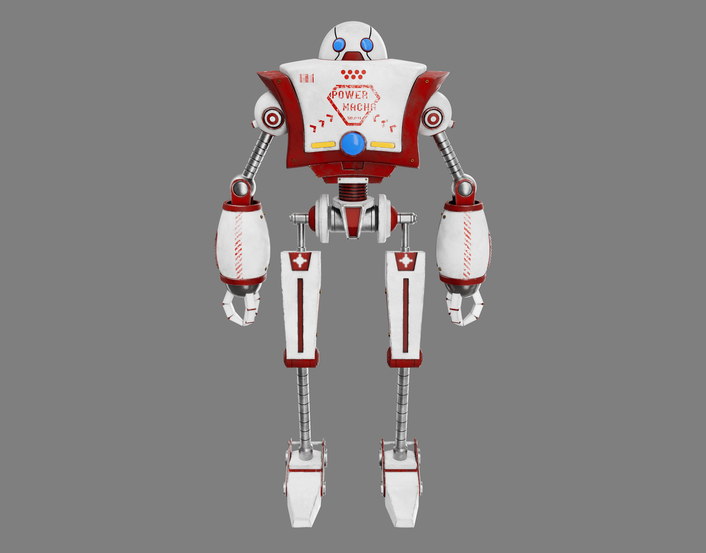 3D Cartoon 3d Robot Model - TurboSquid 2167553