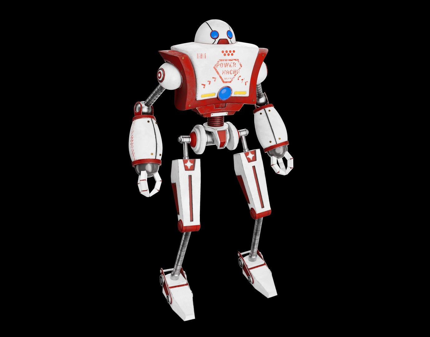 3D Cartoon 3d Robot Model - TurboSquid 2167553