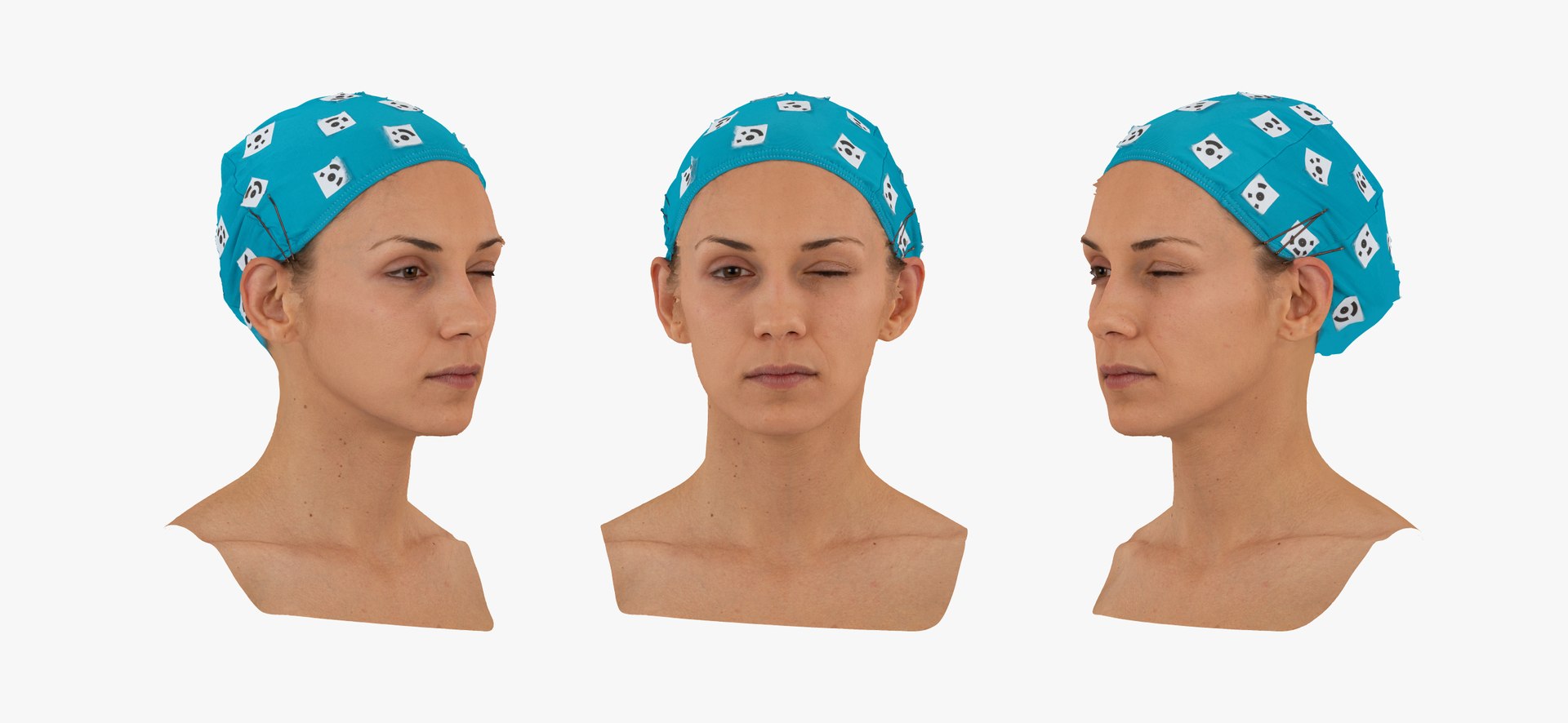 Athena Human Head Wink Model - TurboSquid 1674331