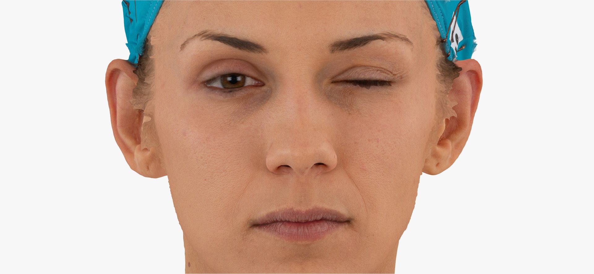 Athena Human Head Wink Model - TurboSquid 1674331