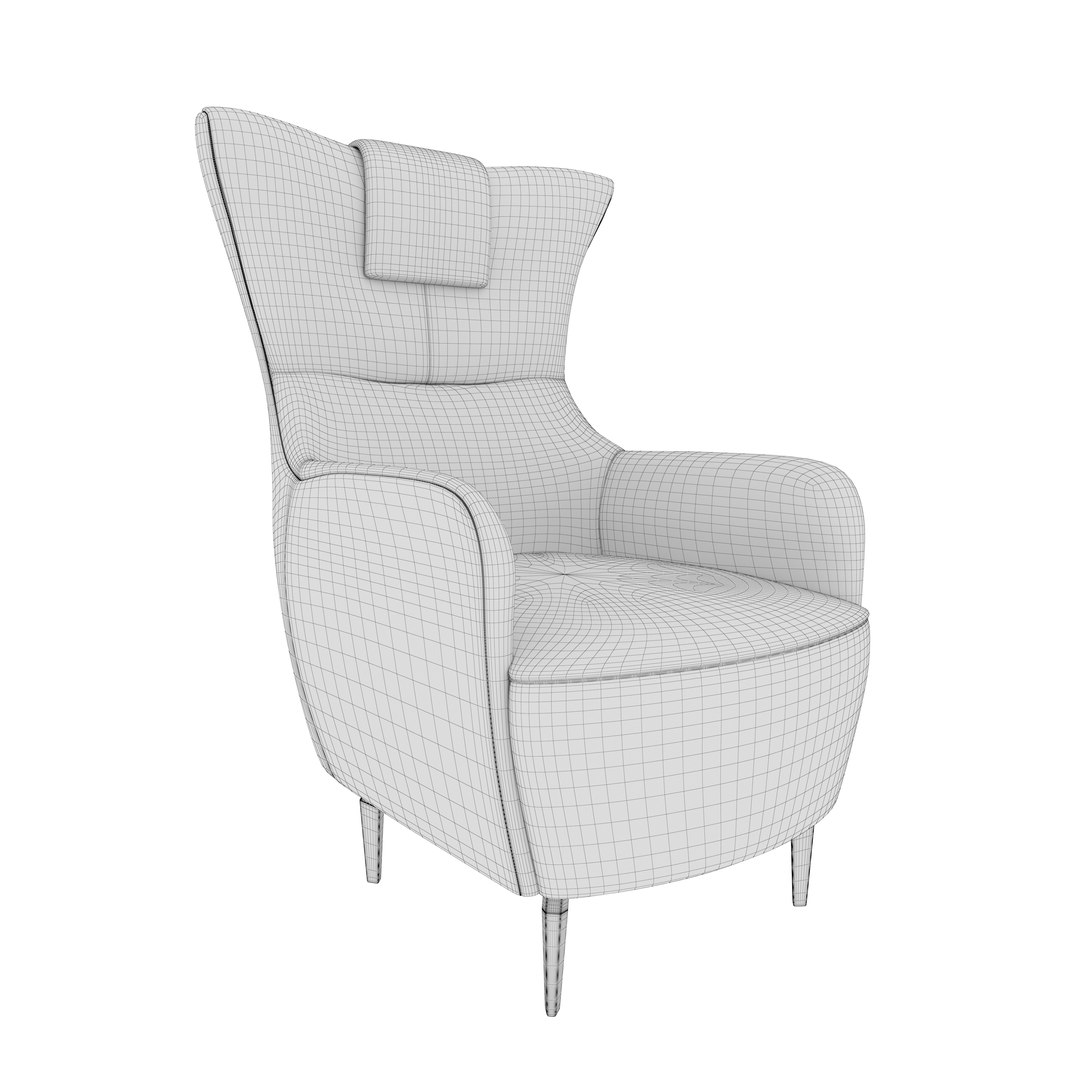 3D Model Lounge Chair - TurboSquid 2173216