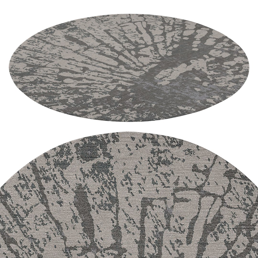 3D Orbital Waves Hand Tufted Wool - TurboSquid 2367935