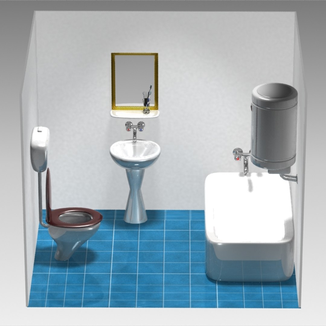3D bathroom - TurboSquid 485696