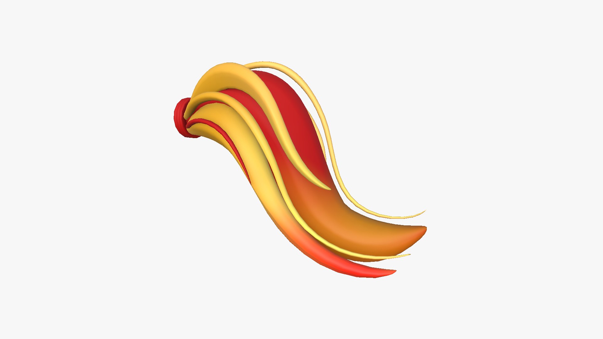 Furry Tail A10 Red - Headband Character Design 3D model - TurboSquid ...