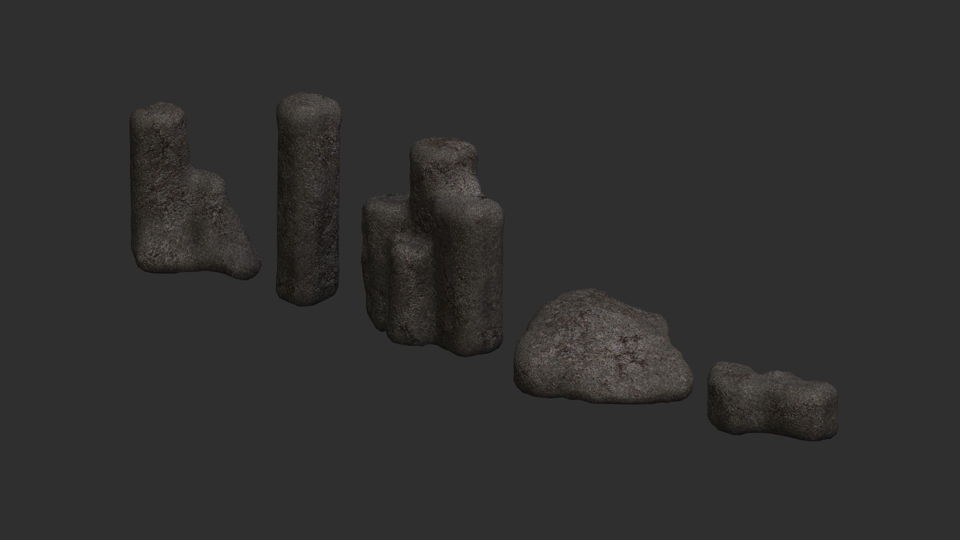 Free 3D Rock Set 01 - Base - TurboSquid 2059285