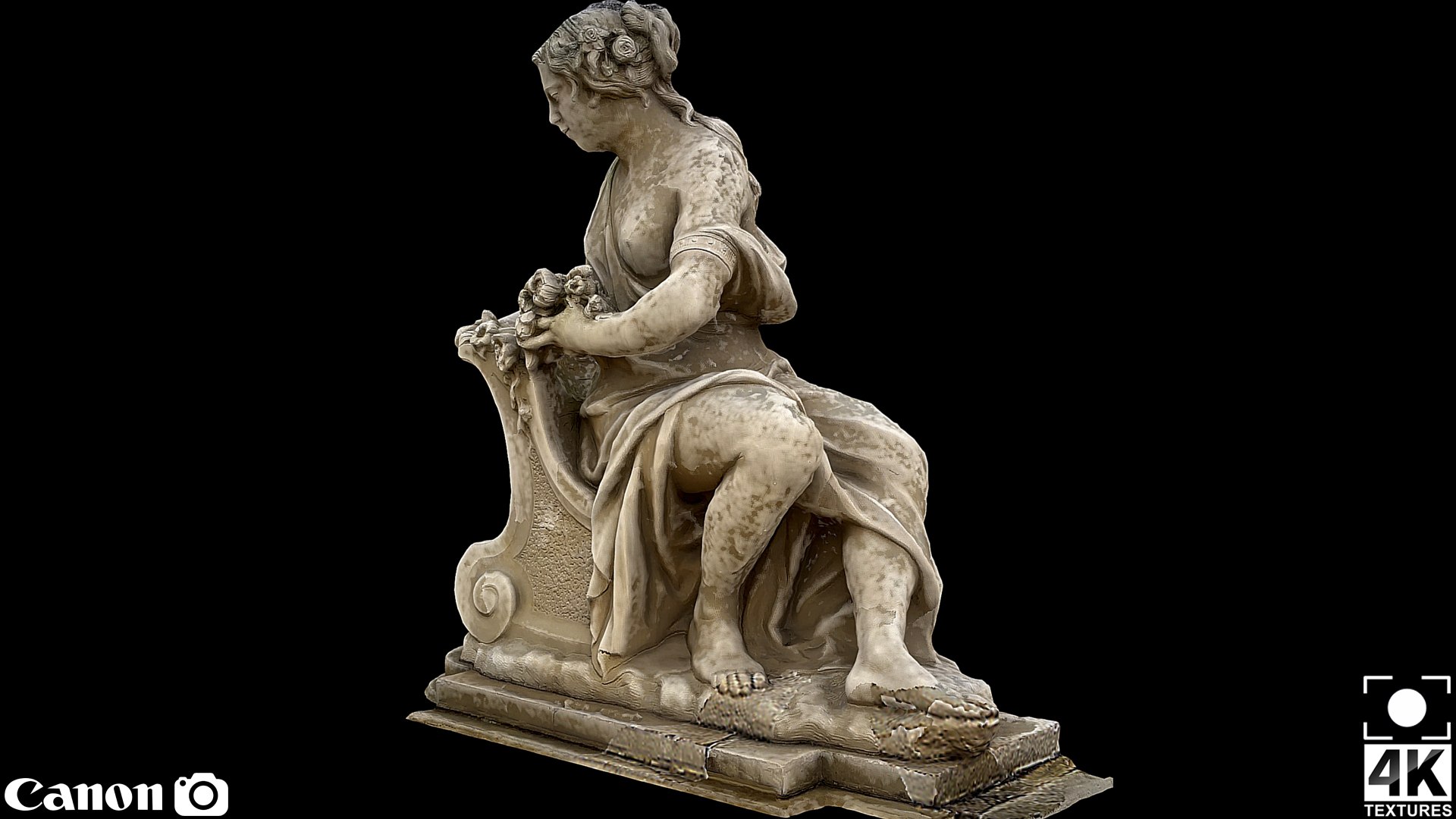 Greek Statue Antic Woman Photogrammetry 3D Model - TurboSquid 2224491