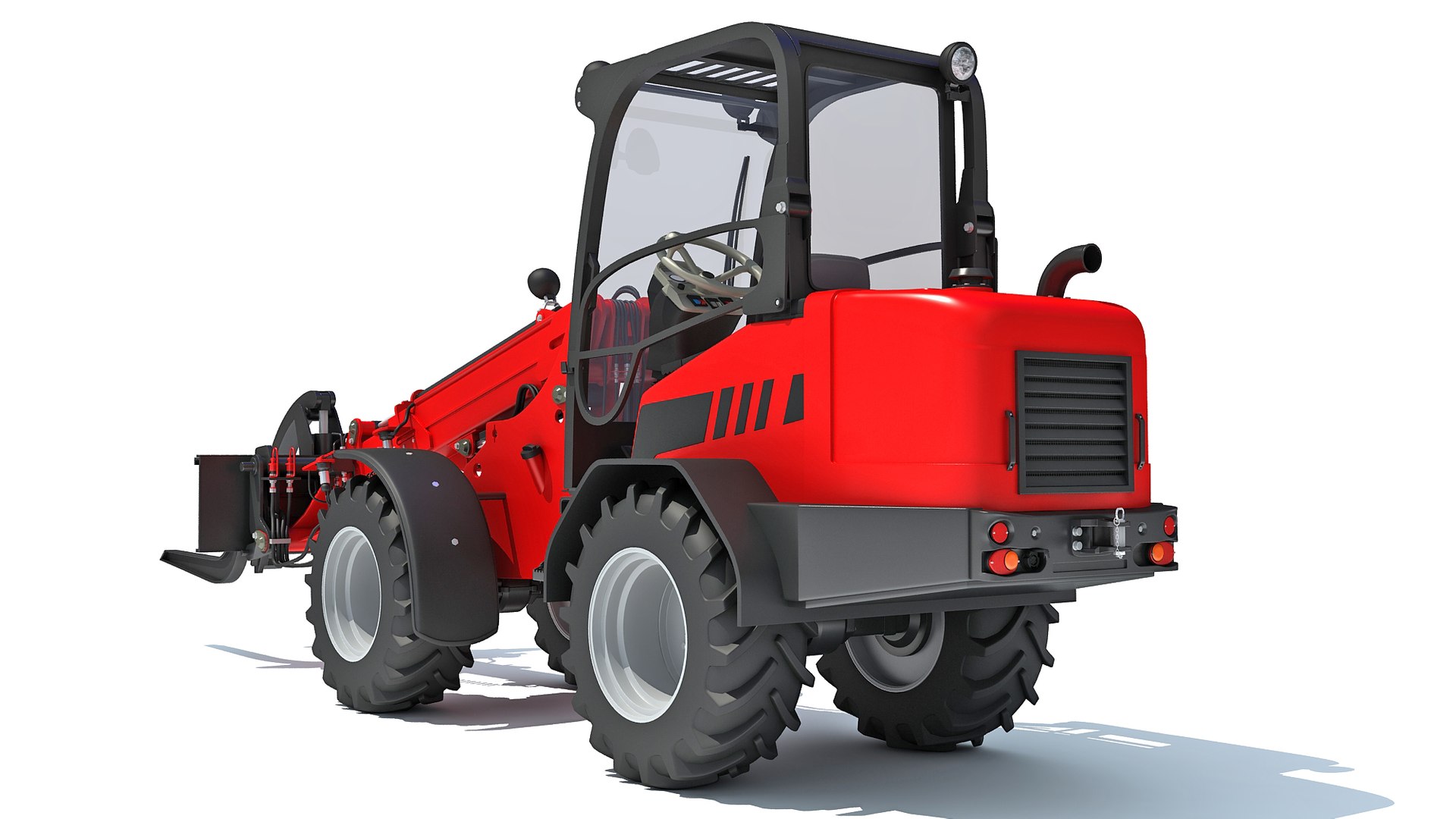 3D Telehandler Forklift Model - TurboSquid 2036549