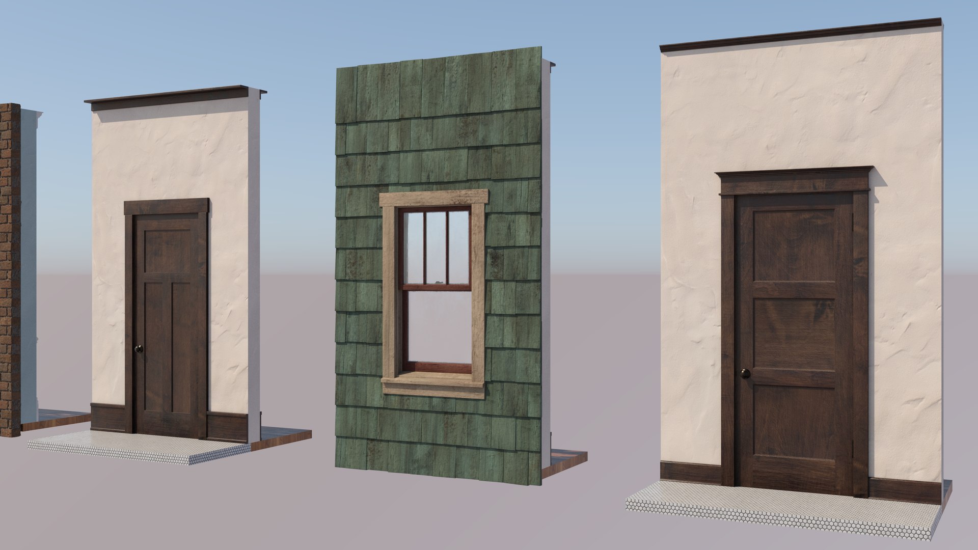 Historic Wood Windows And Doors Model - TurboSquid 1796718