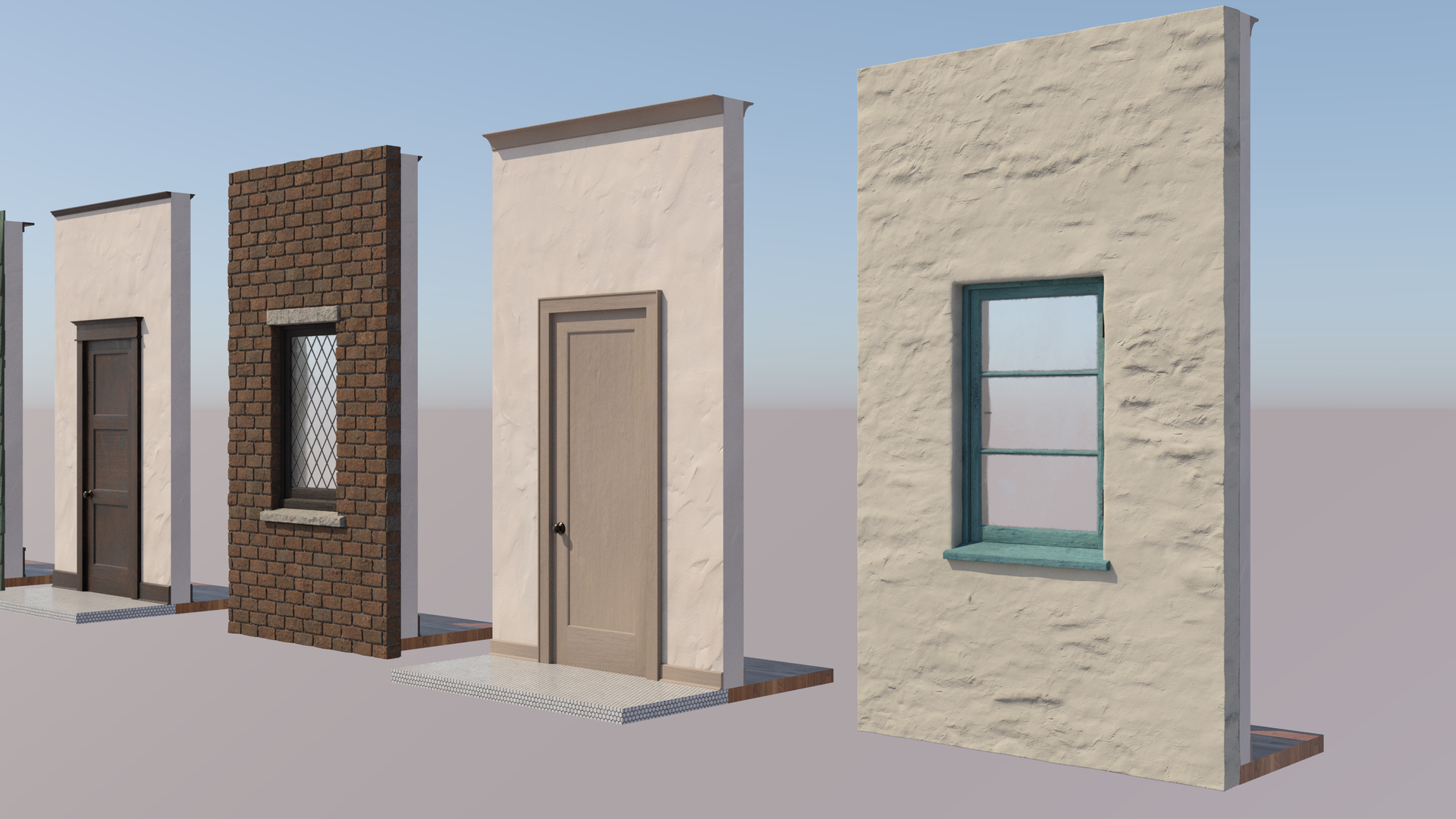 Historic Wood Windows and Doors model - TurboSquid 1796718