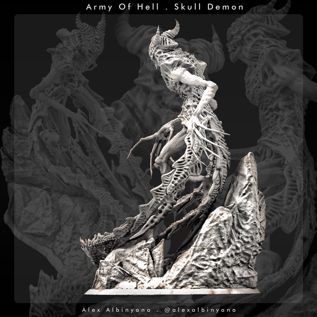 - skull demon print 3D model - TurboSquid 1254283