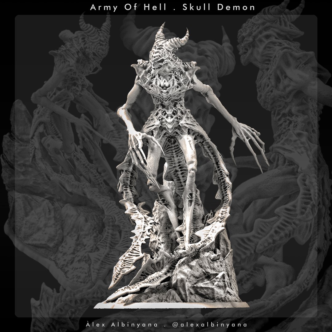 - skull demon print 3D model - TurboSquid 1254283